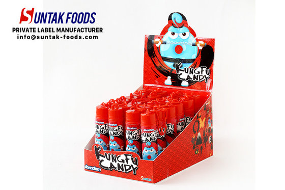 OEM Novelty Candy Toys Nun Chucks Container with Assorted Fruit Jelly Bean