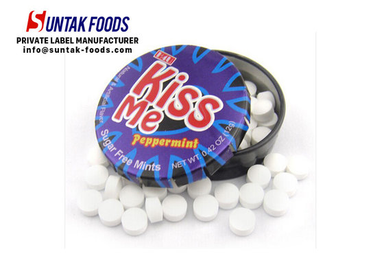 Mini Promotional Strong Breath Mints Candy / Sugarless Hard Candy 12g