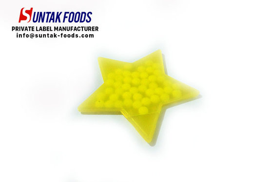 Yellow Sugar Free Mint Candy Easy Taking Low Calorie Hard Candy Delicious
