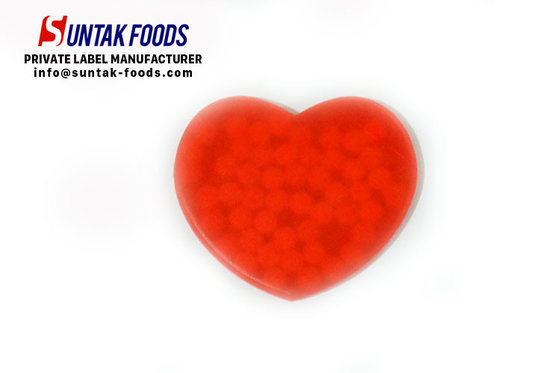 Customized Sugar Free Sweets Refresh Mint For Party , Love Heart Holder