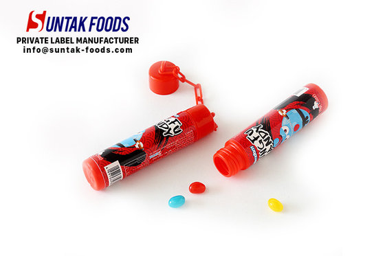 Nun Chucks Sugar Free Jelly Bean Candy Fruit Flavor For Kids , Plastic Bottle Package