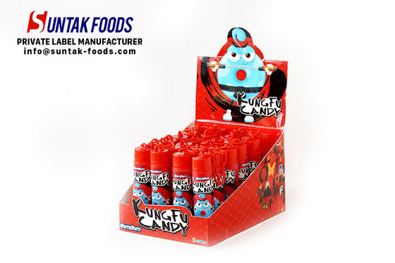 Nun Chucks Sugar Free Jelly Bean Candy Fruit Flavor For Kids , Plastic Bottle Package
