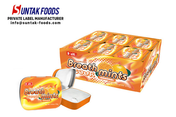 Orange Flavor Sugar Free Candy Sweet Taste For Medicine Store , OEM ODM Service