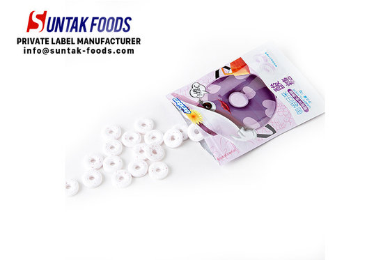 Purple Dot Grape Flavor Sour Sweets Candy With Zip - Lock Bag