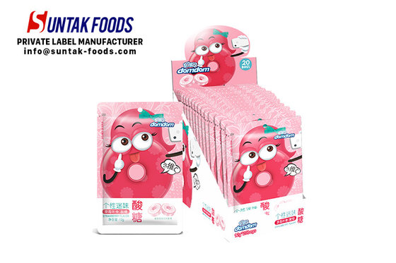 Customized Sugar Less Vitamin C Pressed Hard Candy Bag Packaging