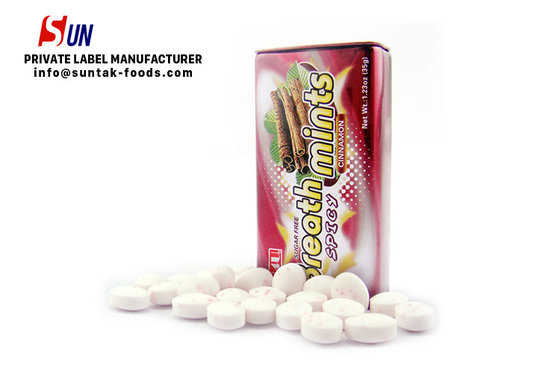 Fresh Breath Healthy Sugar Free Mint Candy Hot Spicy Cinnamon Flavor