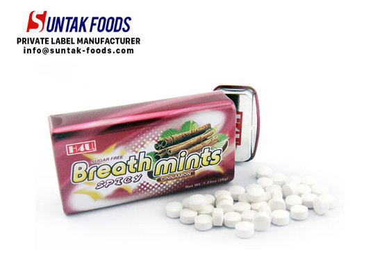 Fresh Breath Healthy Sugar Free Mint Candy Hot Spicy Cinnamon Flavor