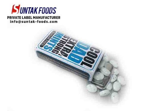 Tower Tin Box Packaging Holiday Blueberry Candy Cool Flavor With Extra Cool Taste