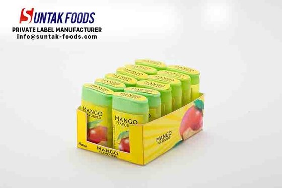 Promotional Sour Fruit Candy In Plastic Dispenser with Custom Logo