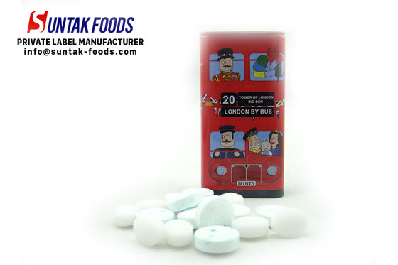 Healthy Hard Sugar Free Candy For Diabetics , Tin Box 0 Calorie Candy