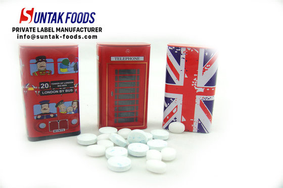 Healthy Hard Sugar Free Candy For Diabetics , Tin Box 0 Calorie Candy