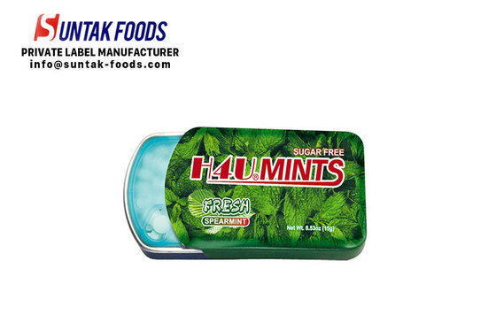 Special Taste Sugar Free Lozenges Without Aspartame / Bulk spearmint flavor Candy
