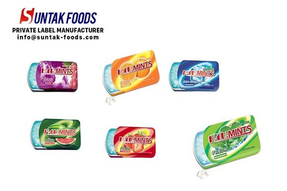 Special Taste Sugar Free Lozenges Without Aspartame / Bulk spearmint flavor Candy