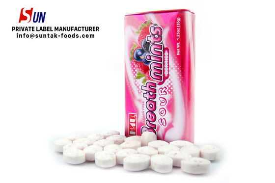 Sugar Free Sour Sweets Candy For Mix Berries Flavor , Calorie Free Candy