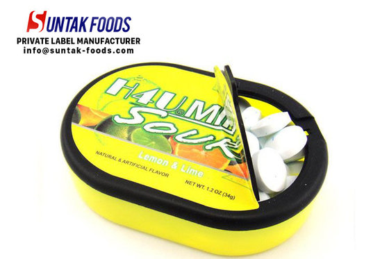 Multicolor Super Sour Sweets Candy With Artificial / Natural Flavor