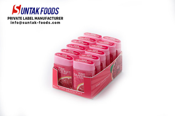 Fresh Air Fruits Pressed Grapefruit Flavored Sour Sweets Candy With Sorbitol Xylitol