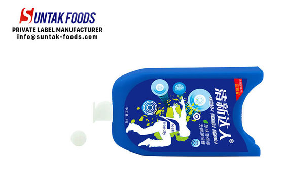 Naturally Color Fresh Breath Mints , White Sugar Free Candy For Diabetics