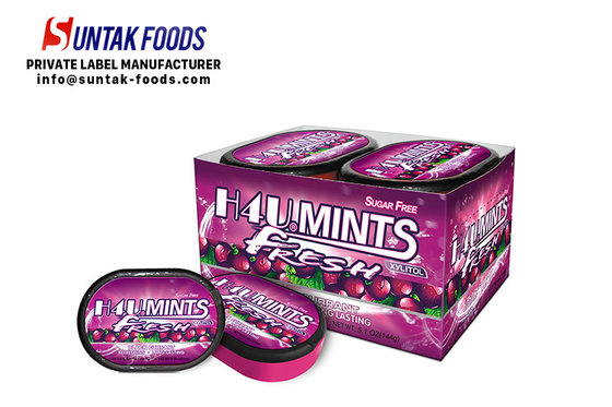 Natural Healthy Sugar Free Fat Free Candy Blackcurrent Taste Custom Package , Flavor