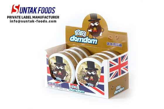 Hole Shaped Colorful Mint Candies , Coffee Flavored Hard Candy With True Coffee Powder