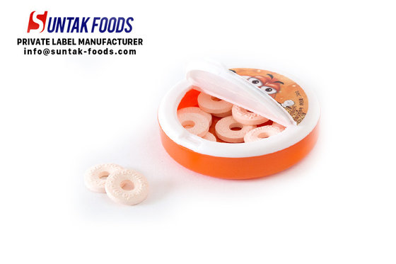 Vitamin C Organic Sugar Free Candy , Sour Chewy Candy Orange Flavor