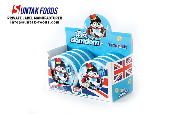 Cute Colorful Mint Candies , Sorbitol Chewy Milk tablet Candy