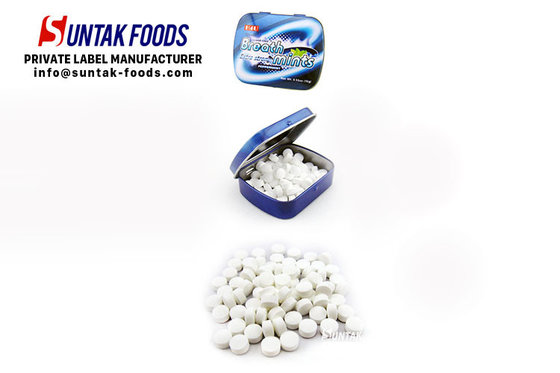 Powerful Fresh Breath Peppermint Hard Candy In Colorful Tin Box