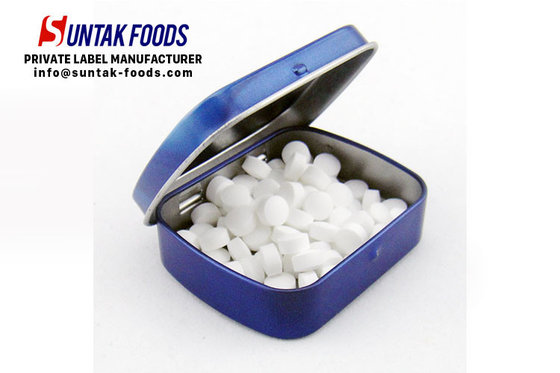 Powerful Fresh Breath Peppermint Hard Candy In Colorful Tin Box