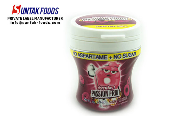 No Sugar Fresh Breath Mints , Pink And White Candy Multi Ingredients