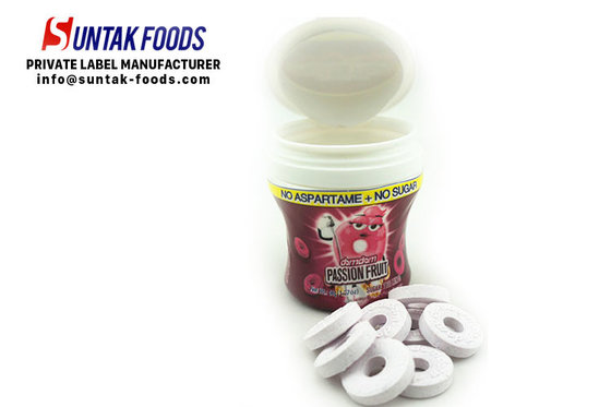 No Sugar Fresh Breath Mints , Pink And White Candy Multi Ingredients