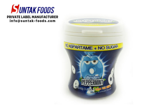 Long Lasting Fresh Breath Mints Candy For Cool , Peppermint Flavored Candy