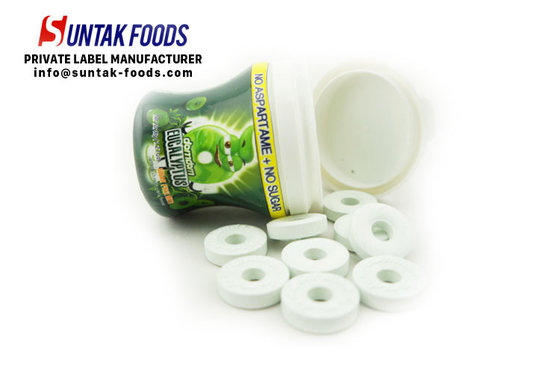 Calorie Free Hard Candy Hole Shape , Sugar Free Fat Free Candy Plastic Jar