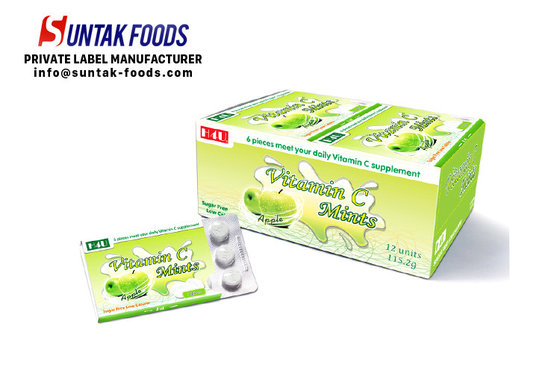 Tablet Press Vitamin C Candy , Sugar Free Lifesaver Mints Blister Pack