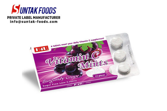 Sour Grape Flavor Chewable Vitamin C For Kids / Adults Daily Needs