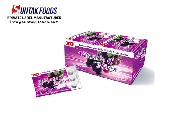 Sour Grape Flavor Chewable Vitamin C For Kids / Adults Daily Needs