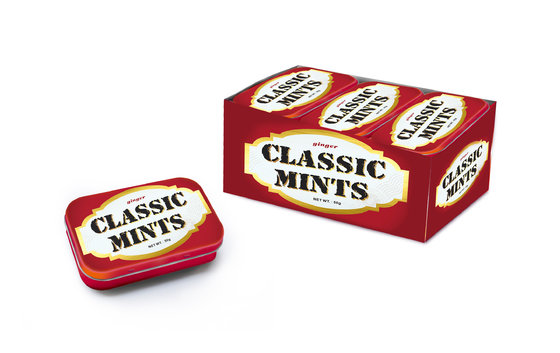 Classic Fresh Breath Mints Dextrose Candy , Hot Chewable Ginger Tablets
