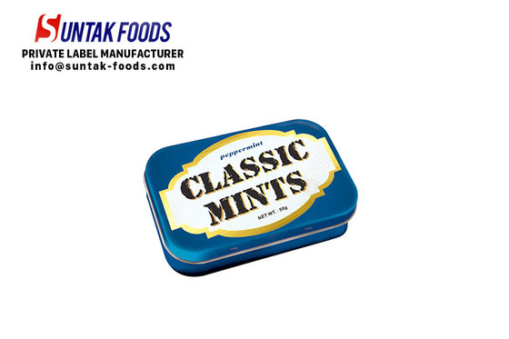 Calorie Free Compressed Dextrose Candy ,  Sugar Free Peppermints With Display Box