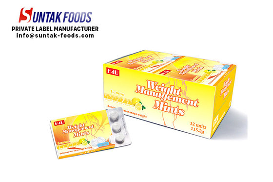 Weight Management Functional Candy Sugar Free Lozenges For Soothes Sore Throats
