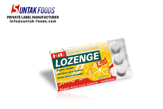Compressed Candy Sugar Free Sore Throat Lozenges For Cools Nasal Passages