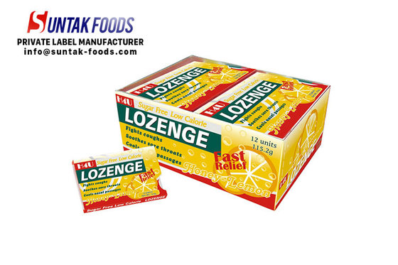 Compressed Candy Sugar Free Sore Throat Lozenges For Cools Nasal Passages