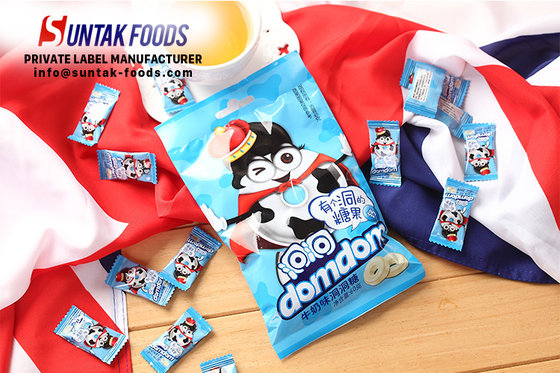 Portable Healthy Blue Organic Sugar Free Candy / Sweet Candies Custom Logo 40 Pcs X 1.5 G