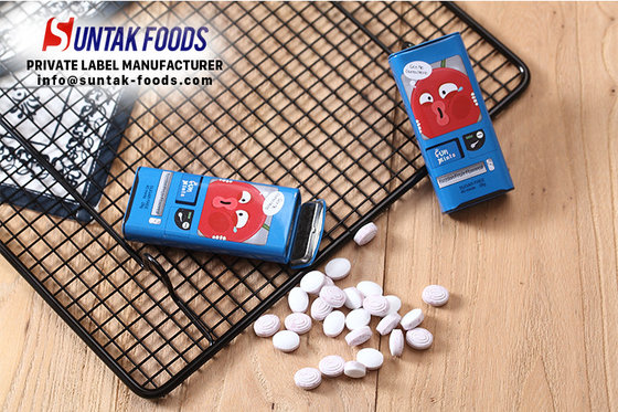 Portable Passion Sour Sugar Free Candy Hole Shape With Two Color