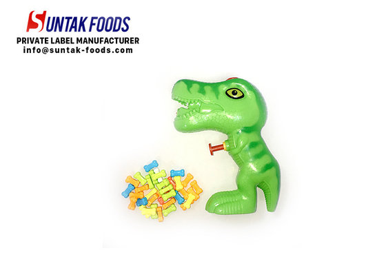 Novelty Toy Candy Dinosaur Water Gun With Sweet Compress Candy For Children