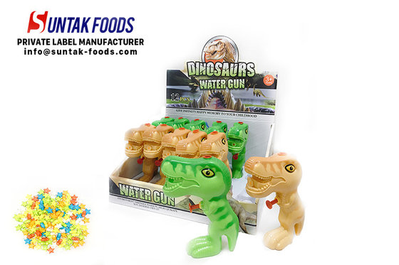 Novelty Toy Candy Dinosaur Water Gun With Sweet Compress Candy For Children