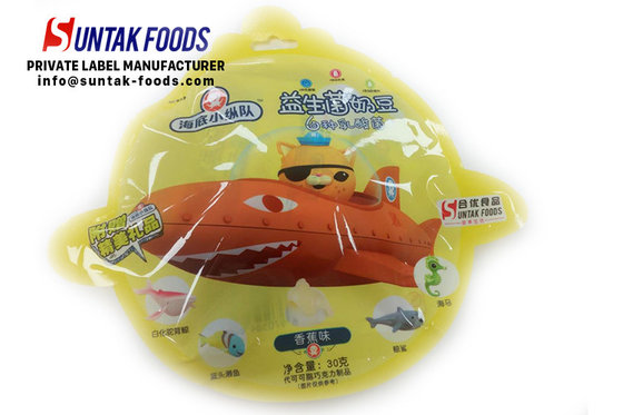 License Brand Whole Milk Powder Coating Biscuit  With Surprise Gift For Children