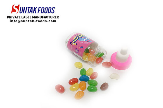 Feeder Bottle Fruity And Colorful Jelly Bean Candy , Novelty Candy Toys For Children