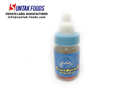 Feeder Bottle Fruity And Colorful Jelly Bean Candy , Novelty Candy Toys For Children