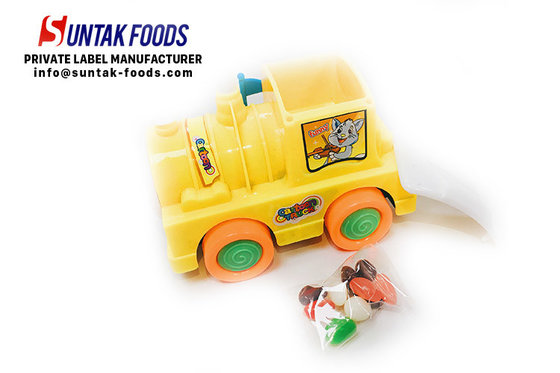 Child Novelty Candy Toys Train In Display Box / Colorful Jelly Bean Candy