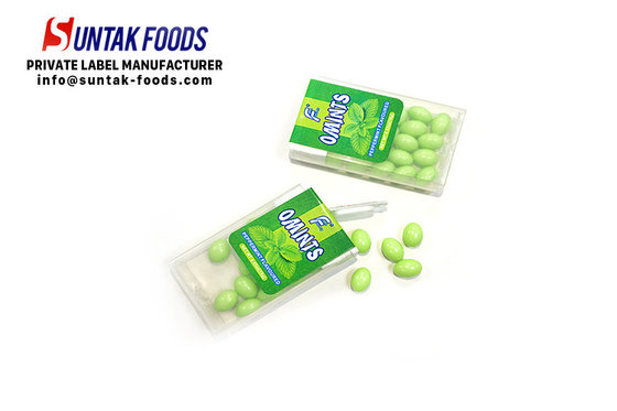 18g Private Label Peppermint Flavor Sugar Coated Candy For Cool Breath BRC GMP
