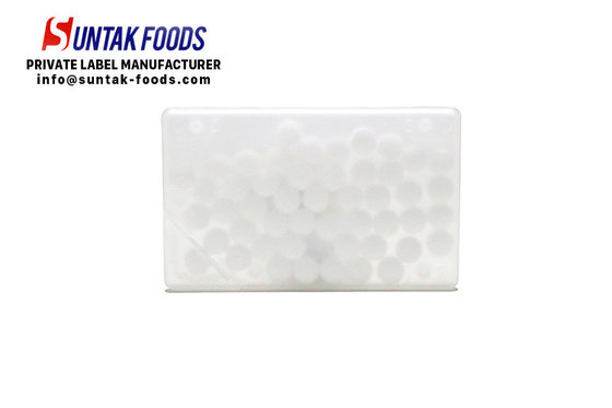 Stock promotion sugar free  peppermint flavor candy  With PP Mintcard
