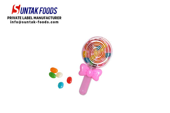 Lovely colorful magic lollipop shape jelly bean candy for kids
